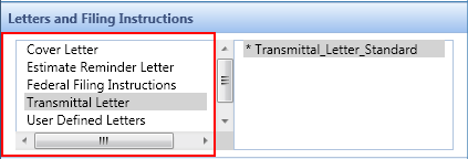 Managing Correspondence Letters Inside a Return